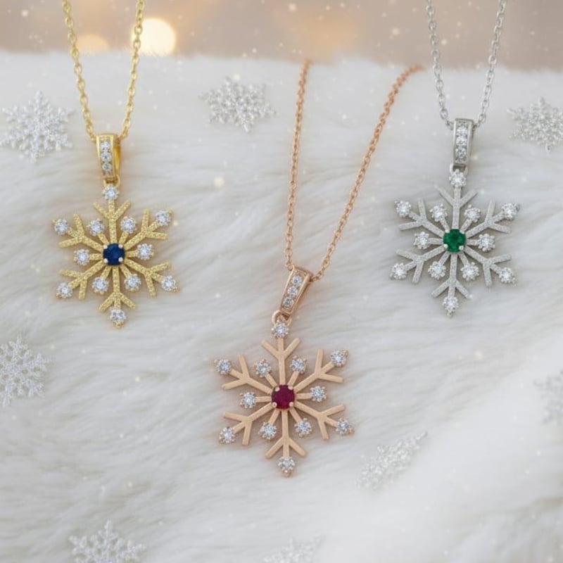 Snowflake Necklace - Etsy