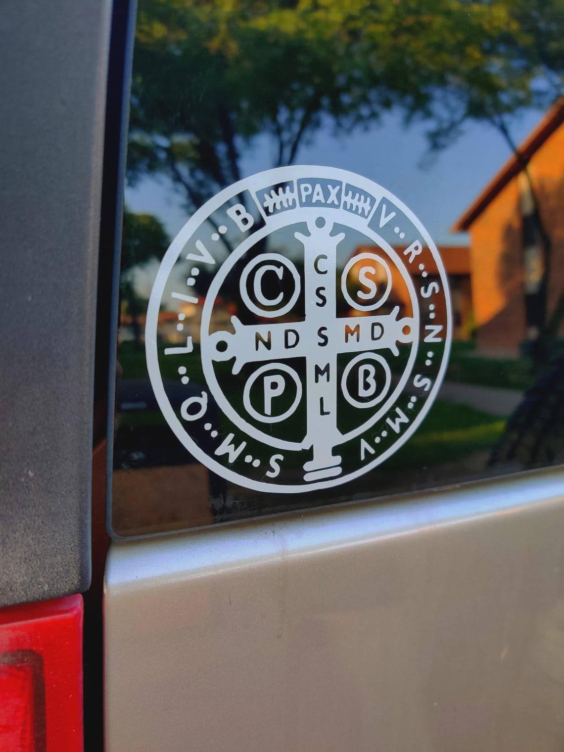 Saint Benedict Decal: Catholic Car, Laptop, and Window Sticker - Etsy