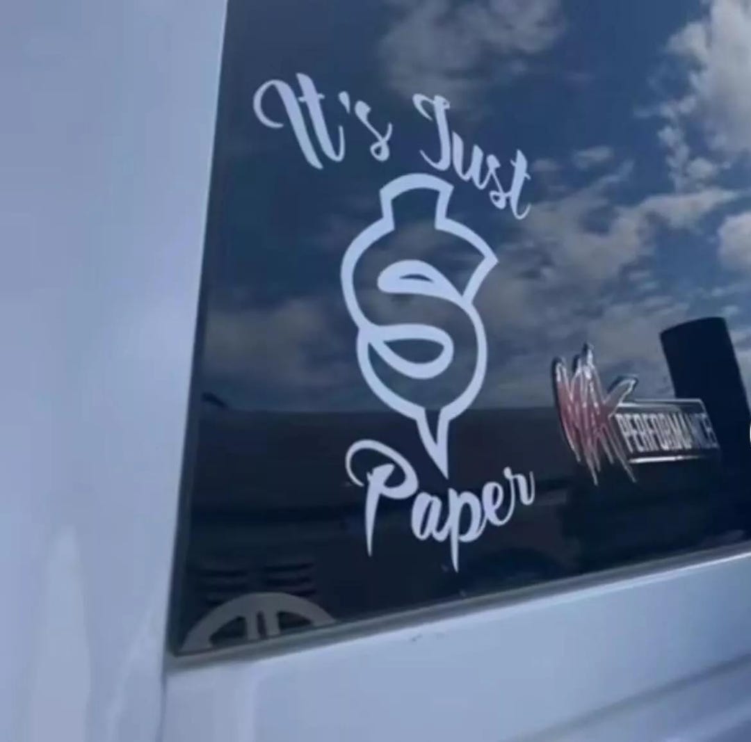 It's Just Paper Decal - Etsy