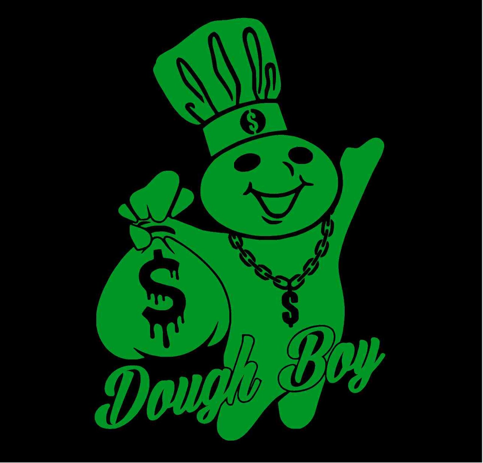 Dough Boy Vinyl Decal - Money Bag Sticker for Truck, Car - Etsy