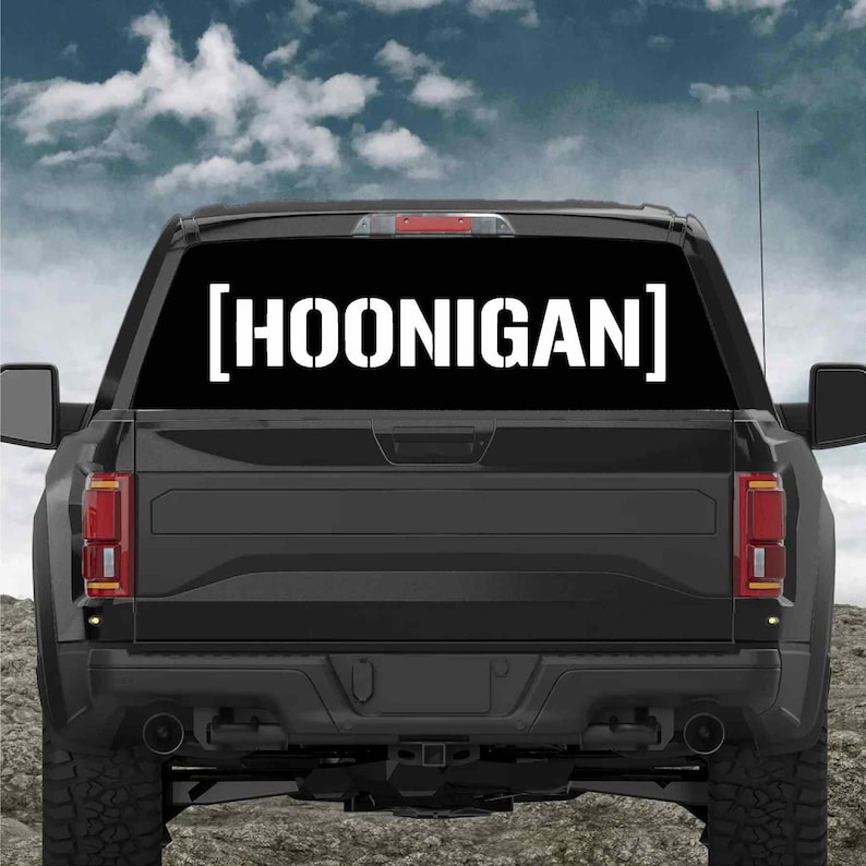 Hoonigan Decal, Several Sizes, Vinyl Window Decal - Etsy