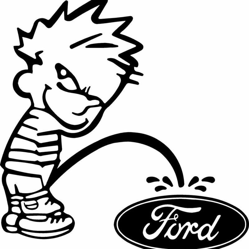 Calvin Pee on Decal - Etsy