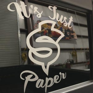It's Just Paper Decal - Etsy