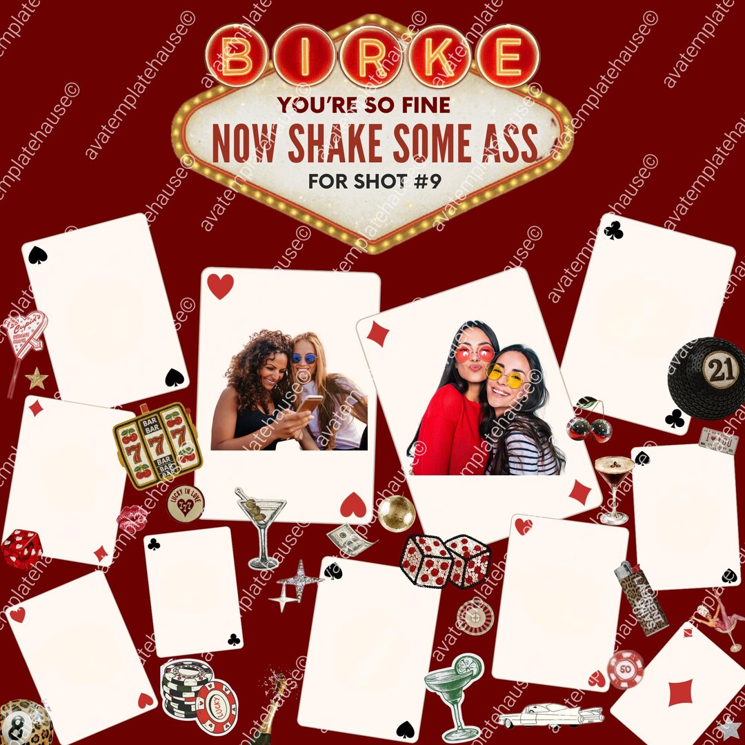 Vegas Themed 21 Birthday Book Template/layout Fo Canva - Etsy