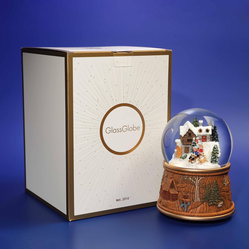 Musical Christmas Snow Globe “let’s Go Sledding!”, Made of Glass, With ...