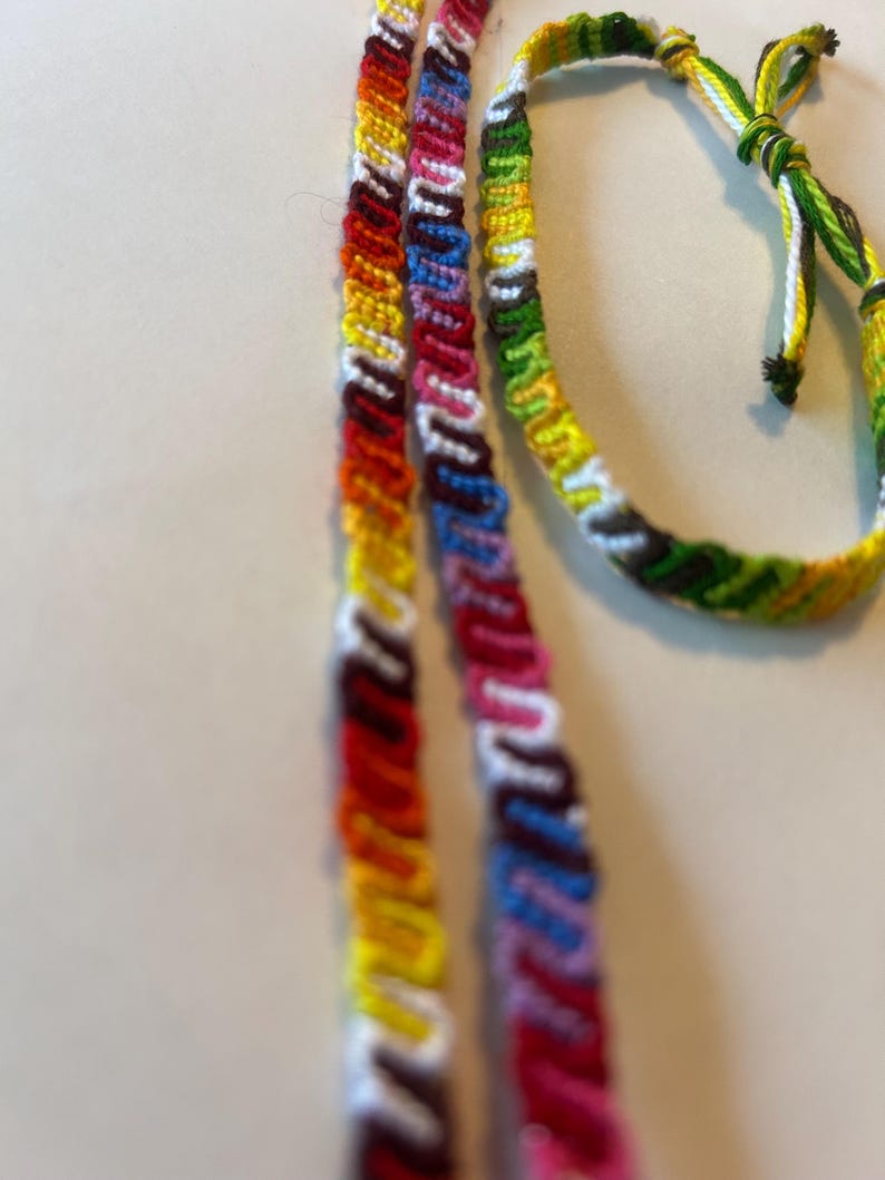 Candy Stripe Friendship Bracelet Pack - Etsy