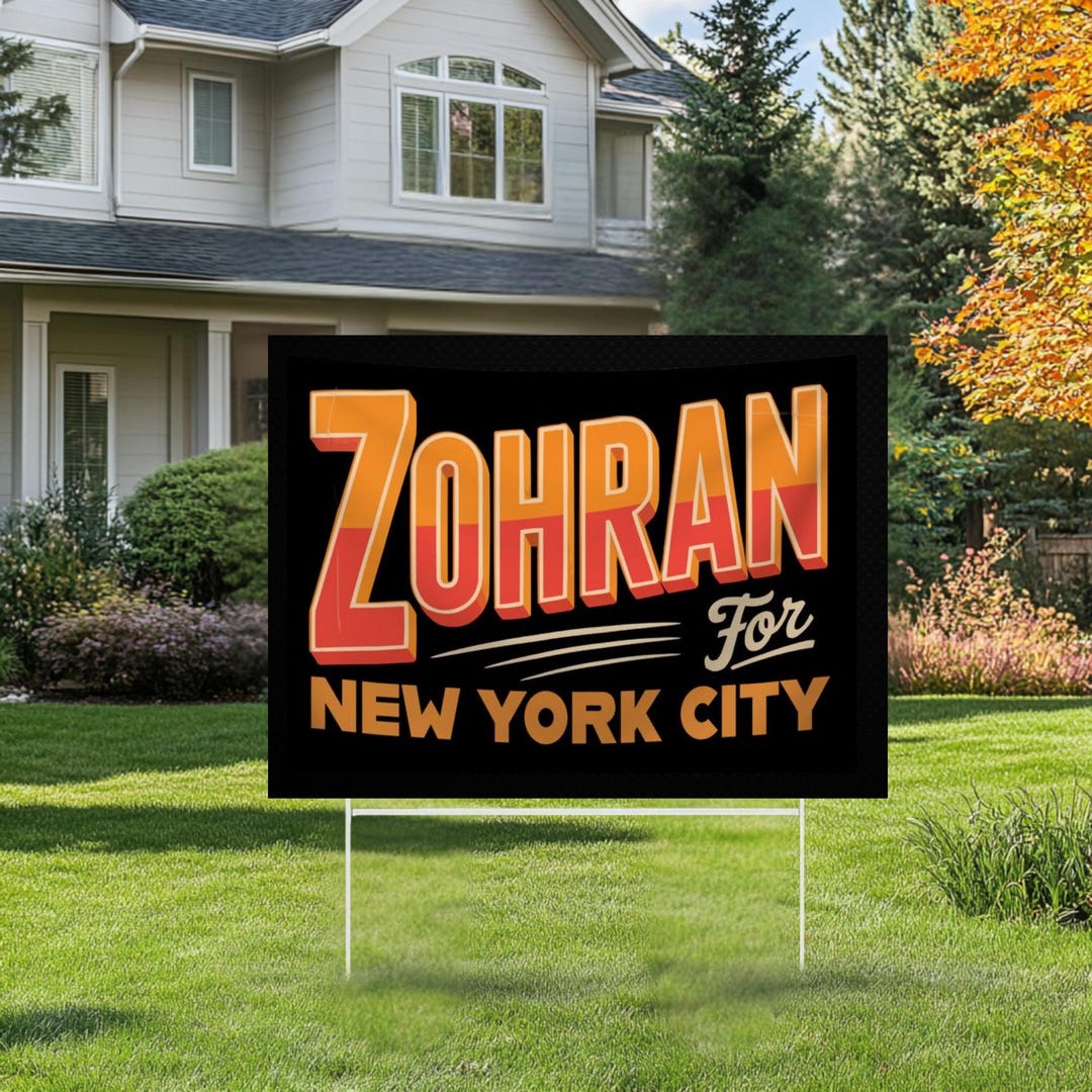 Zohran Mamdani for Mayor Yard Sign, NYC Political Campaign - Etsy