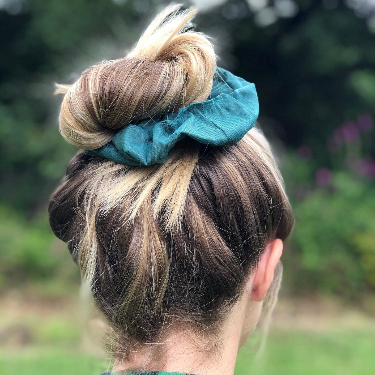 Luxury large silk scrunchie hair ties | Etsy