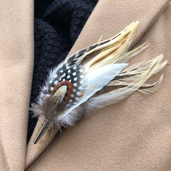 Feather Lapel Pin - Etsy
