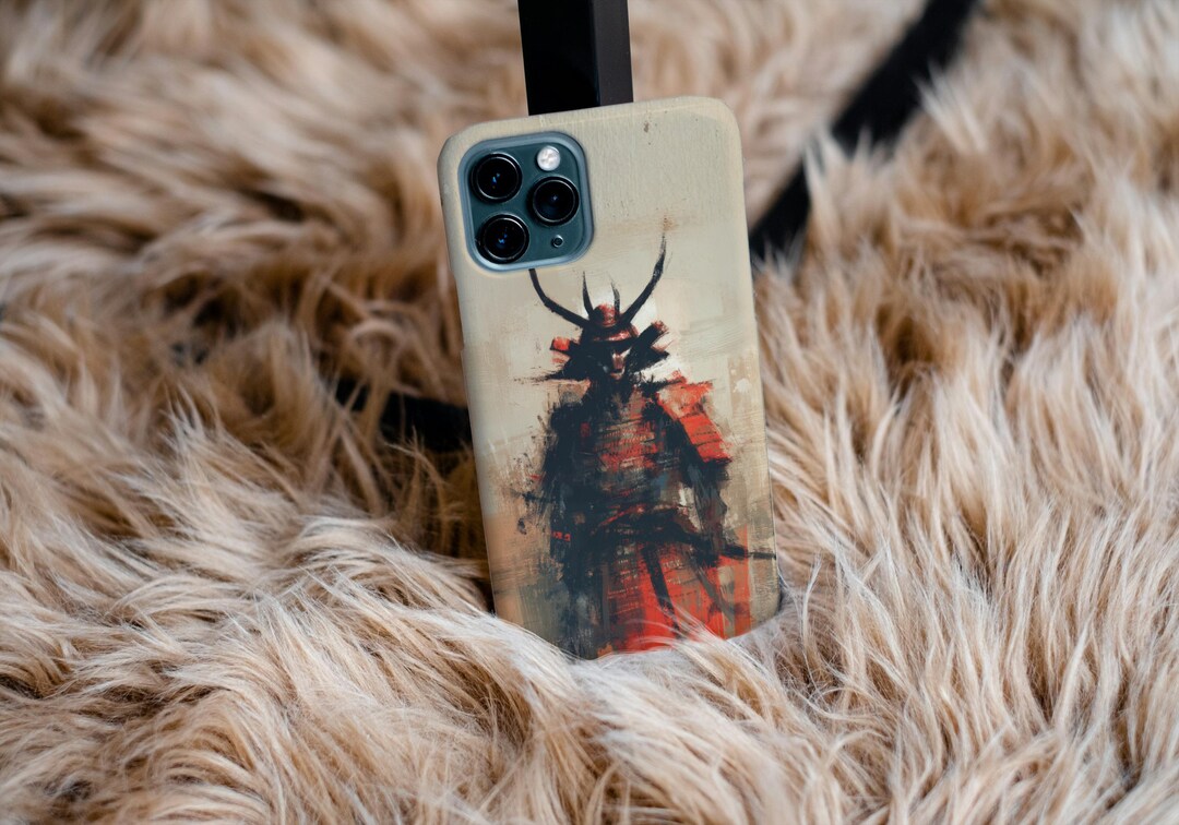 Samurai Art Tough Phone Case - Red Armor Warrior iPhone Case - Etsy
