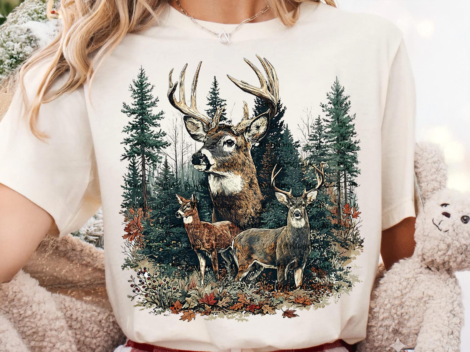 Vintage Deer PNG | Retro 90s Forest Animal Graphic (digital Download ...