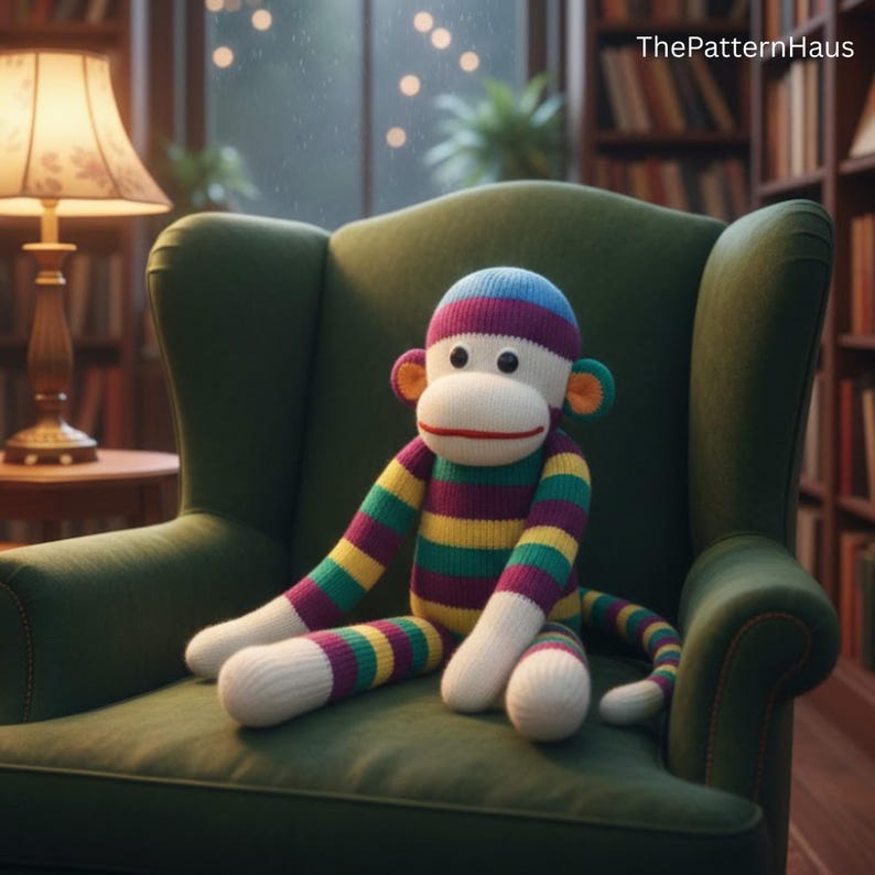 Easy Sock Monkey Sewing Pattern – Stuffed Animal PDF |recycled Socks ...