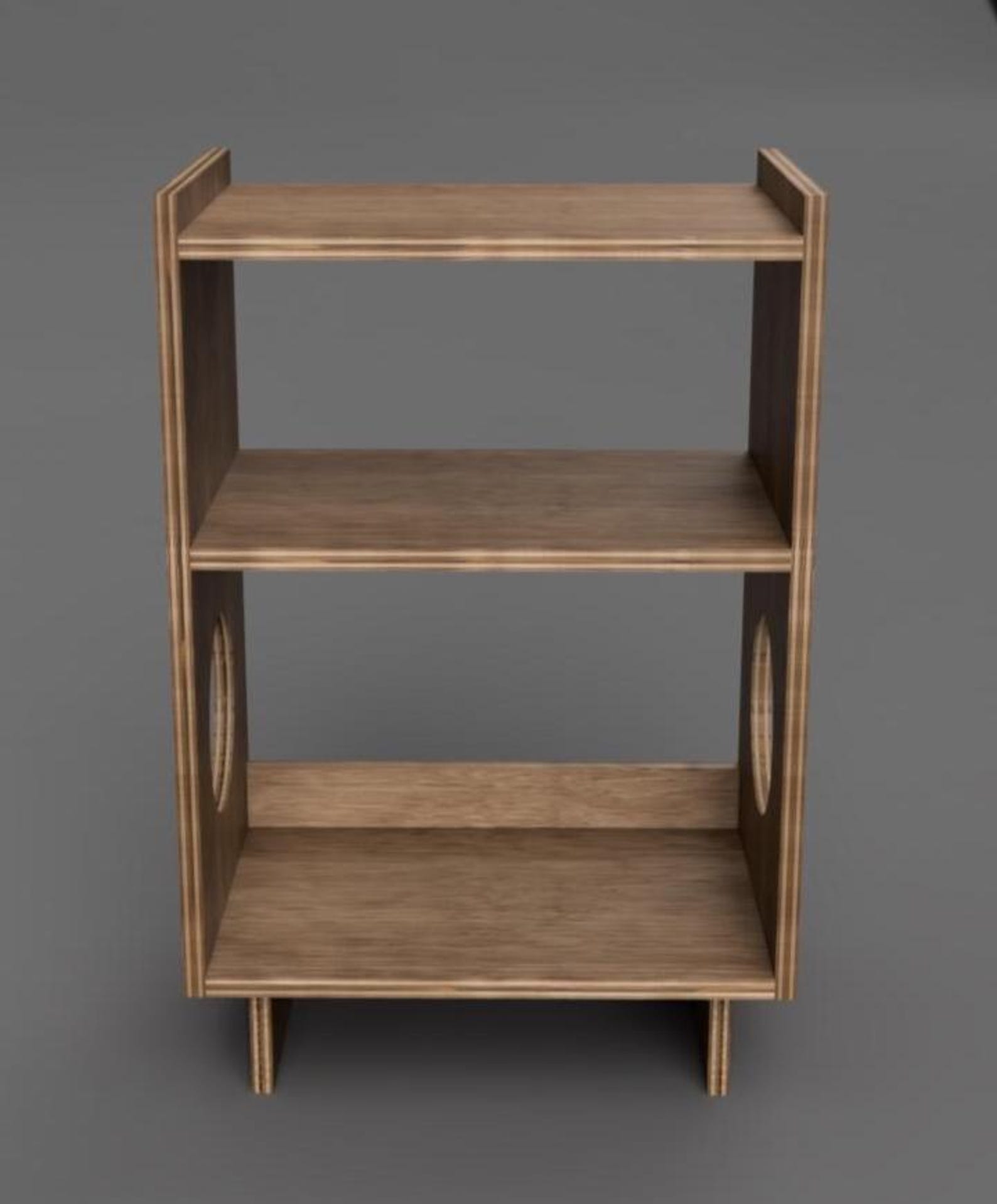 DIY Turntable Stand & Vinyl Record Storage Unit | Mid-century Modern ...