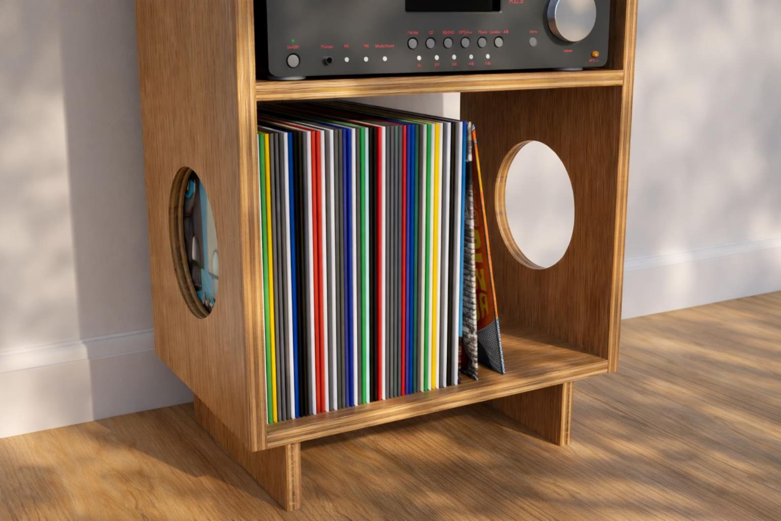 DIY Turntable Stand & Vinyl Record Storage, PDF Woodworking Plans ...