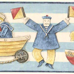 Nautical Lighthouse Wallpaper Border - Etsy