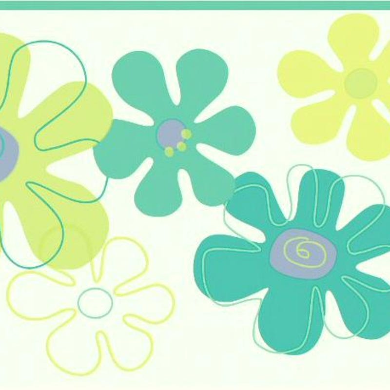 Aqua Wallpaper Borders - Etsy