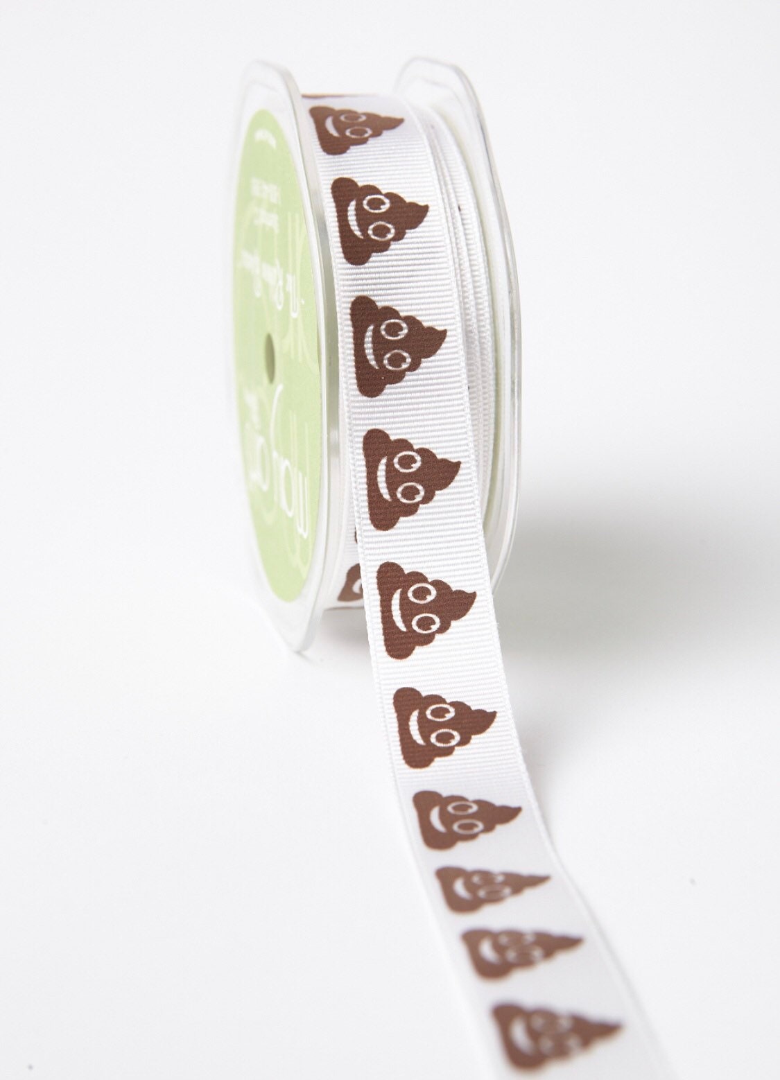 Funny Emoji Ribbon 5 Yards x 3/4 Inch Wide Poop Emoji or - Etsy.de