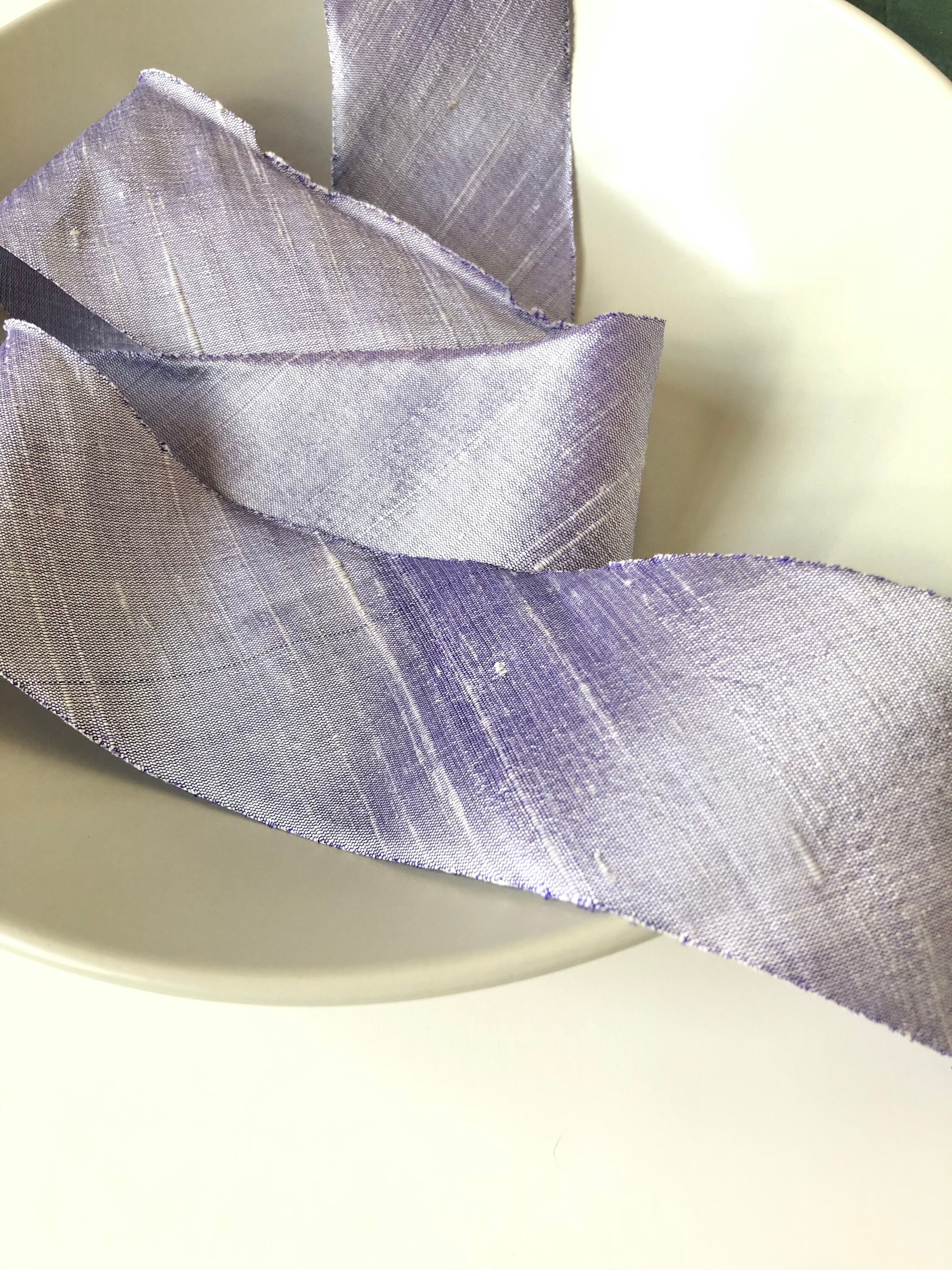 Lavender Purple Silk Ribbon 2 Inch Wide by the Yard Raw | Etsy