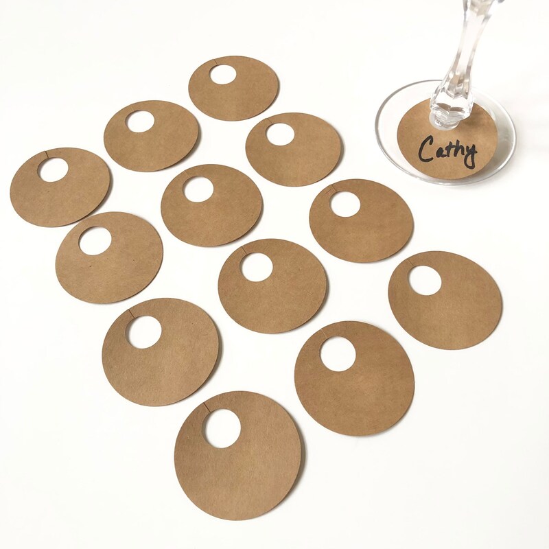 Champagne Glass Tag - Etsy