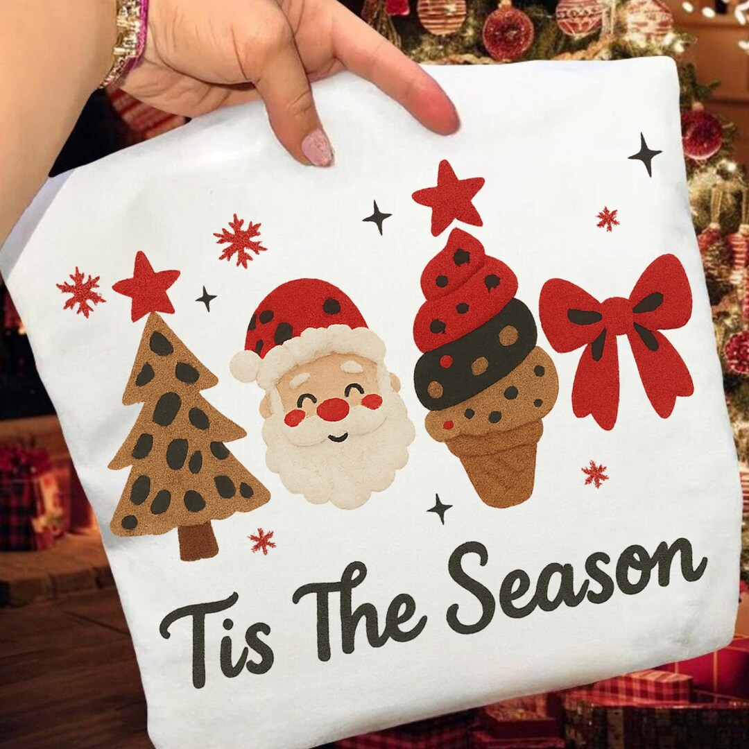 Christmas Santa PNG | Holiday Ice Cream, Tree Clipart (digital Download ...