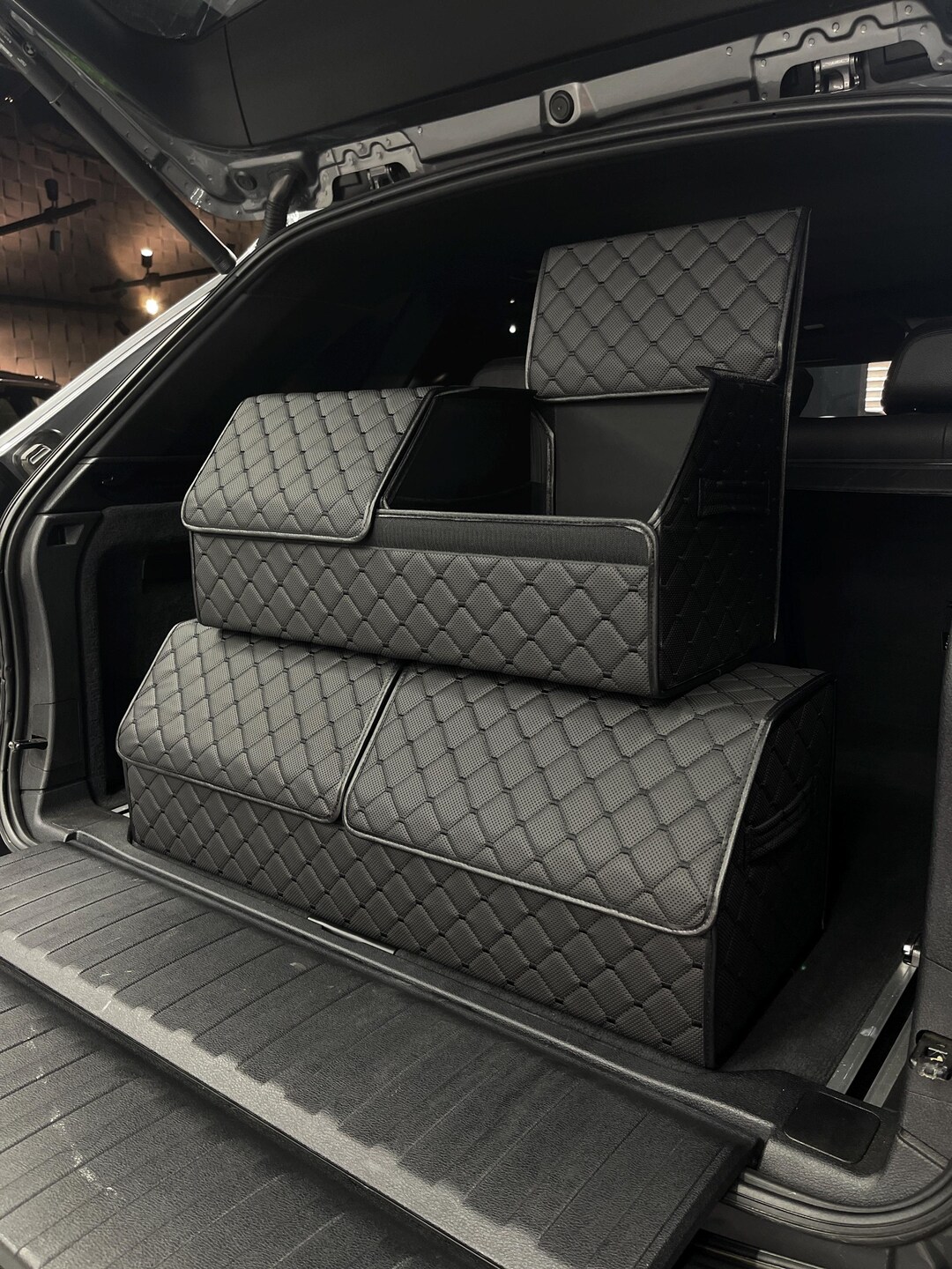 Personalized Eco-leather Car Trunk Organizer, Custom Auto Accessories ...
