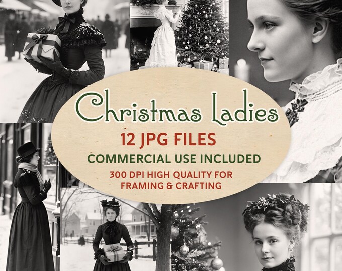 Printable Victorian Christmas Cone: Holiday Decor DIY (JPEG) - Etsy Canada