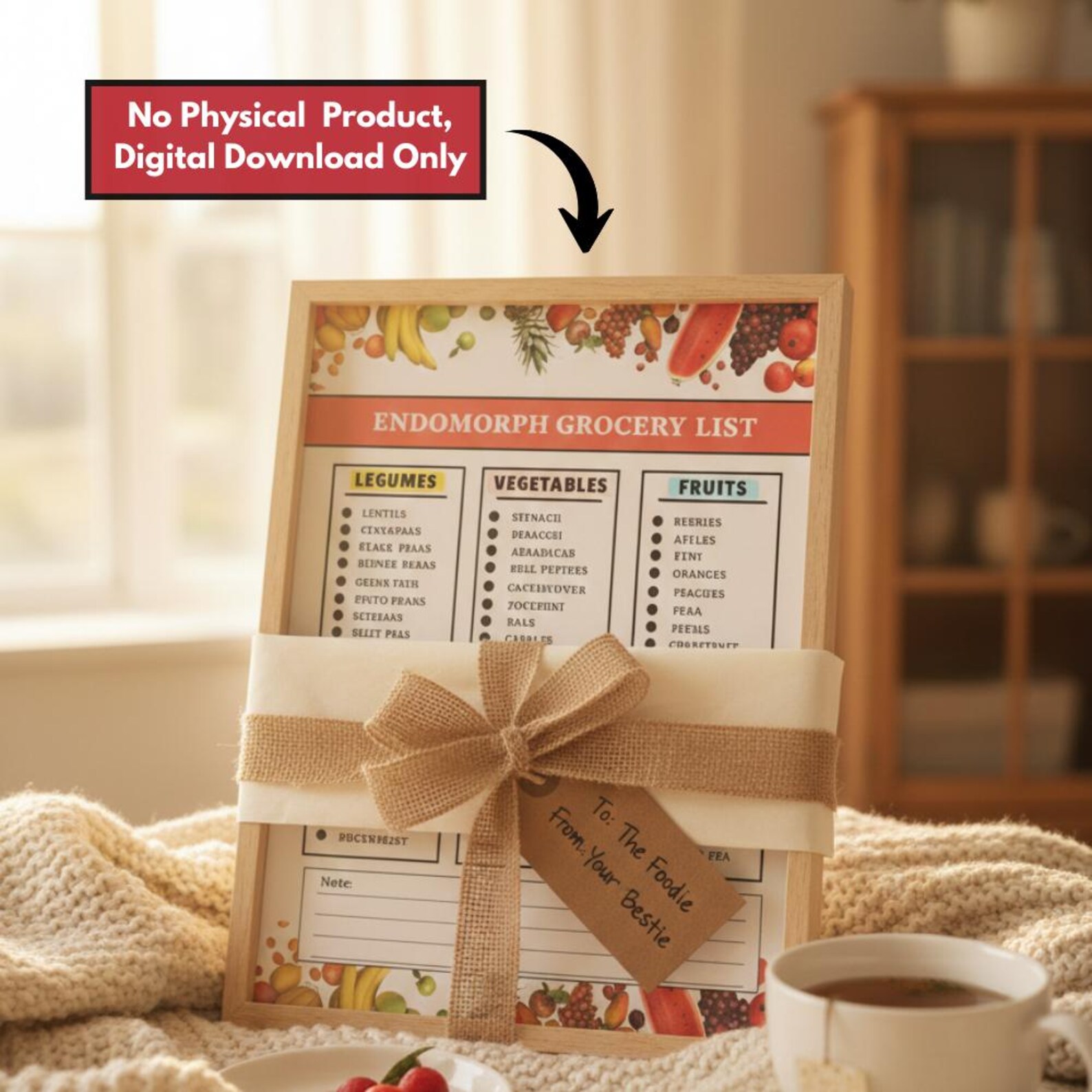 Endomorph Diet Grocery List Printable, Endomorph Food Chart PDF, Anti ...