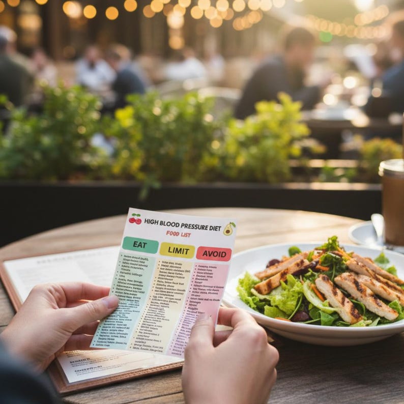 High Blood Pressure Diet Food List, Hypertension Grocery List Printable ...