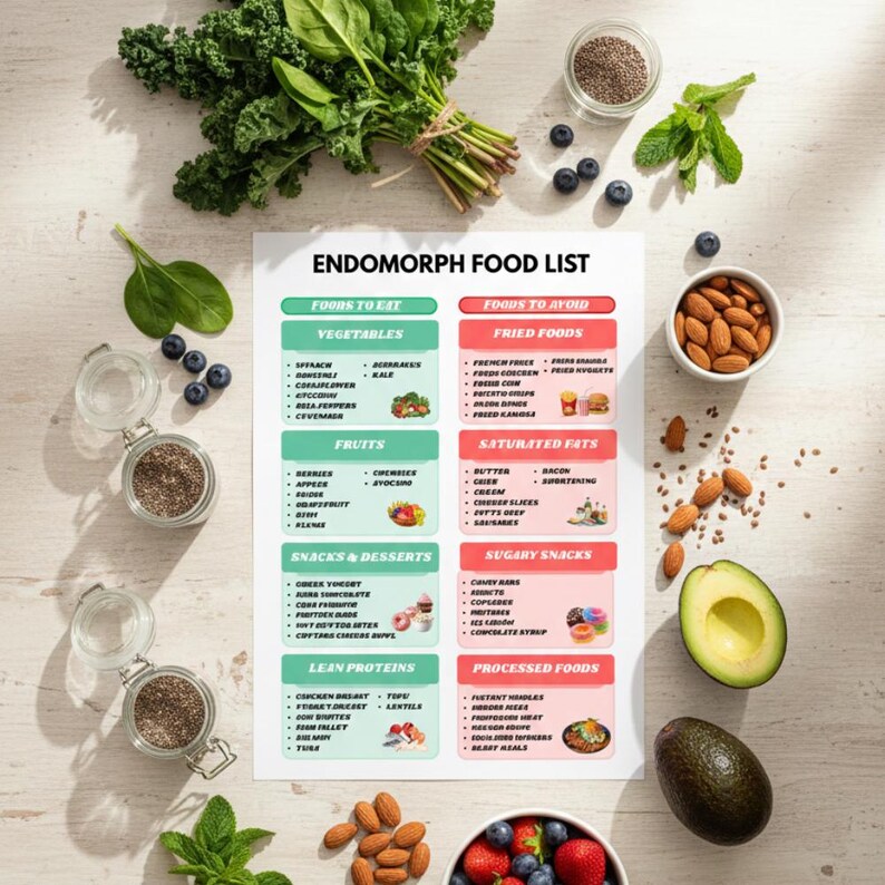 Endomorph Meal Plan PDF, Endomorph Food List, Calorie Rotation Planner ...