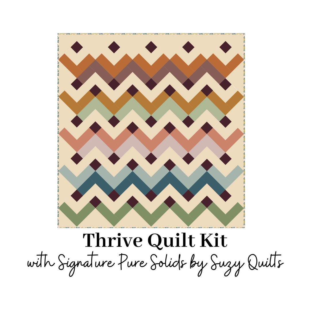Thrive Quilt Kit | Signature Pure Solids by Suzy Quilts | Art Gallery ...