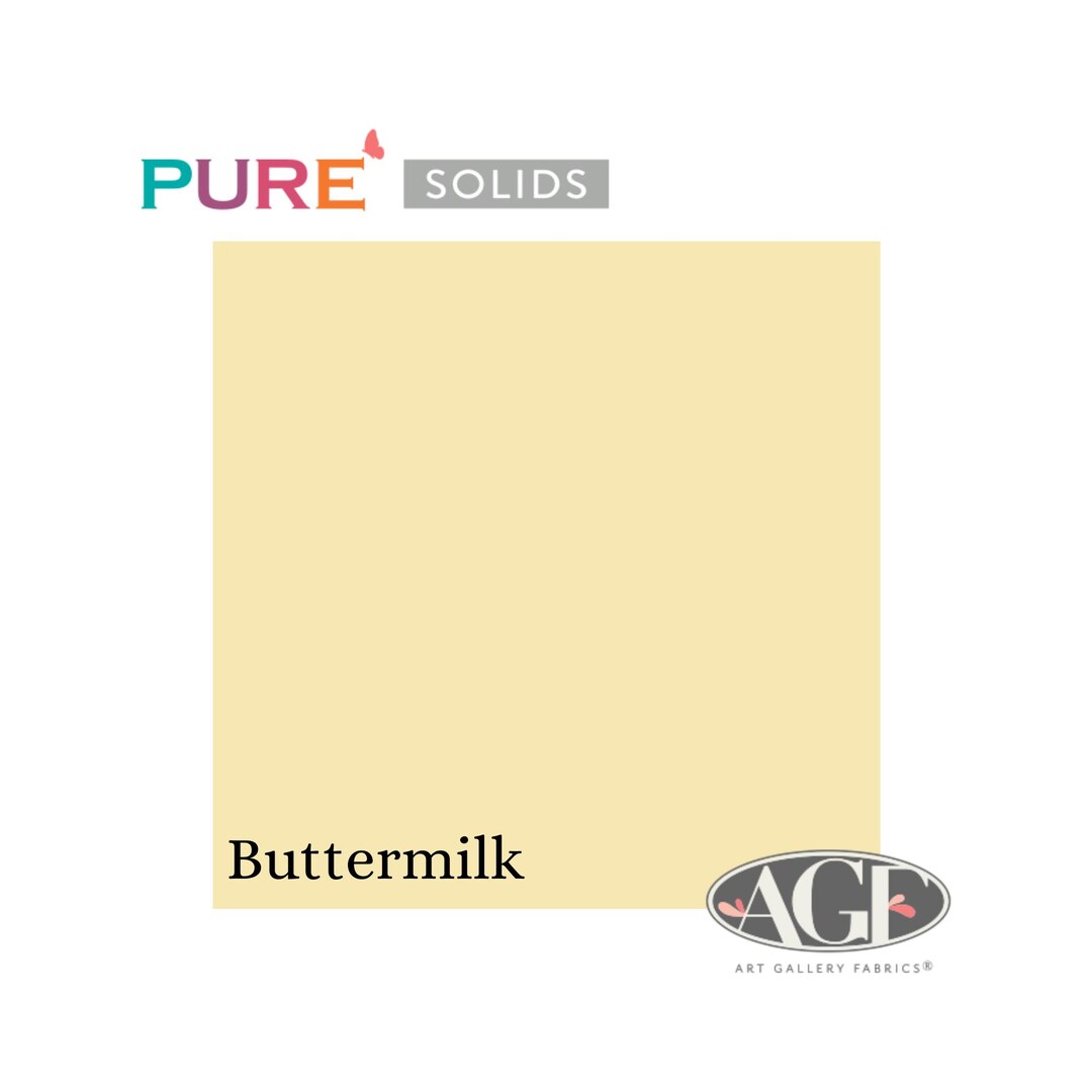 Pure Solids Buttermilk (PE-580) Quilting Cotton | Art Gallery Fabrics ...