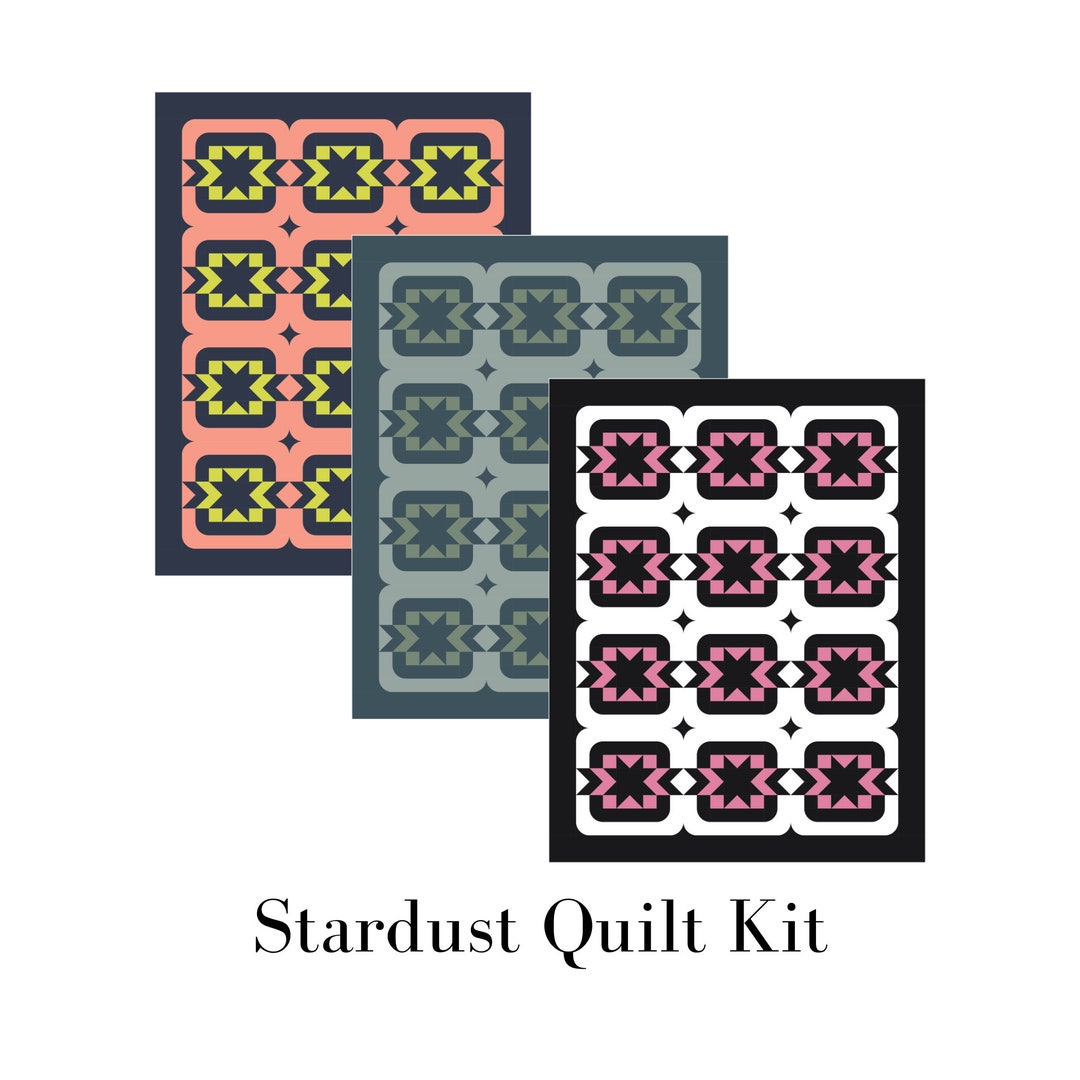 Stardust Quilt Kit | Elm Circle Quilt Studios | Throw Size | AGF Pure ...