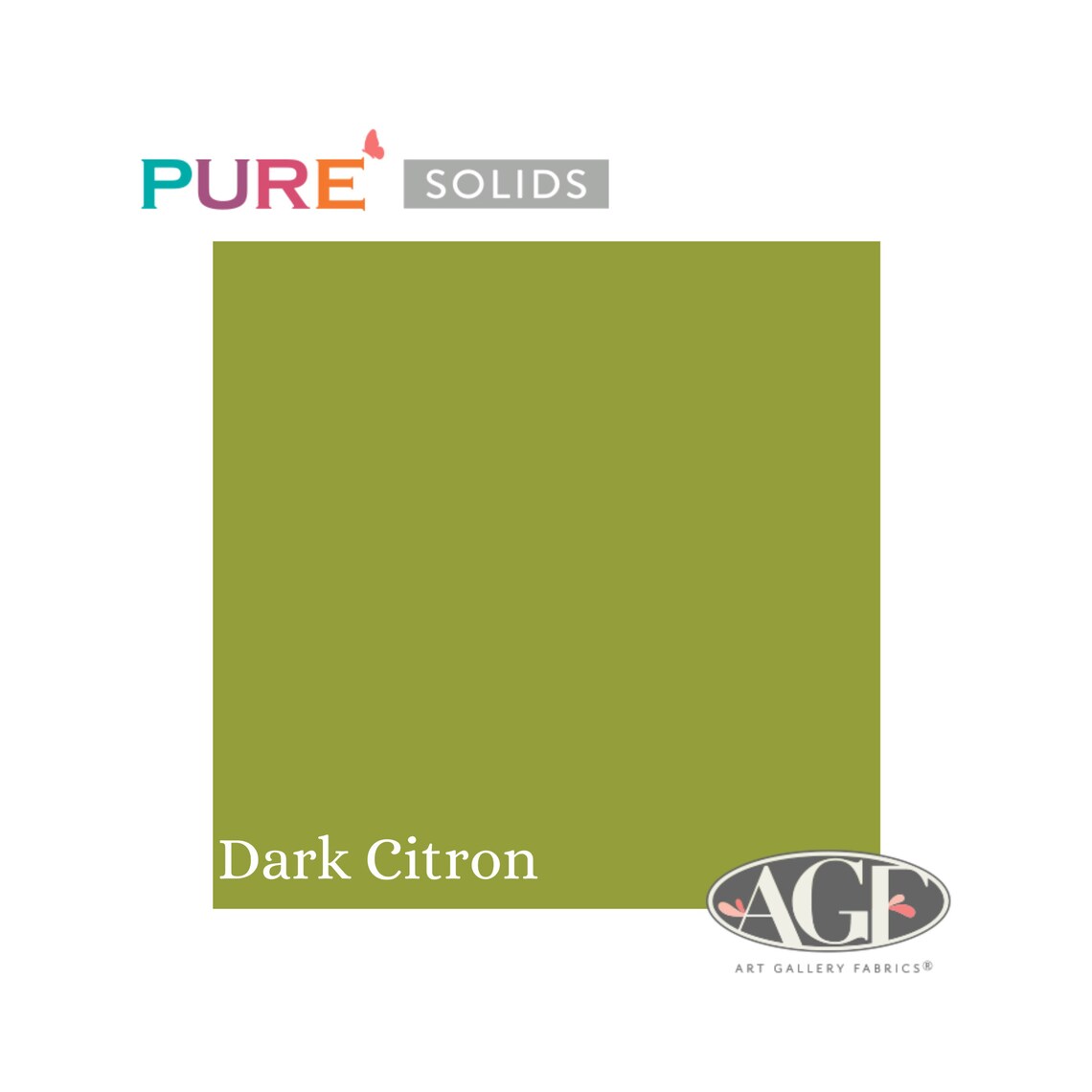 Pure Solids Dark Citron (PE-414) Quilting Cotton | Art Gallery Fabrics ...