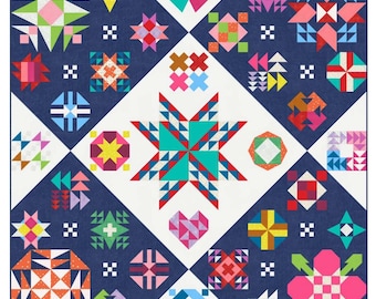 My Favorite Color is Moda QUILT KIT Mixed Basics Colorway - Moda- 81" X ...