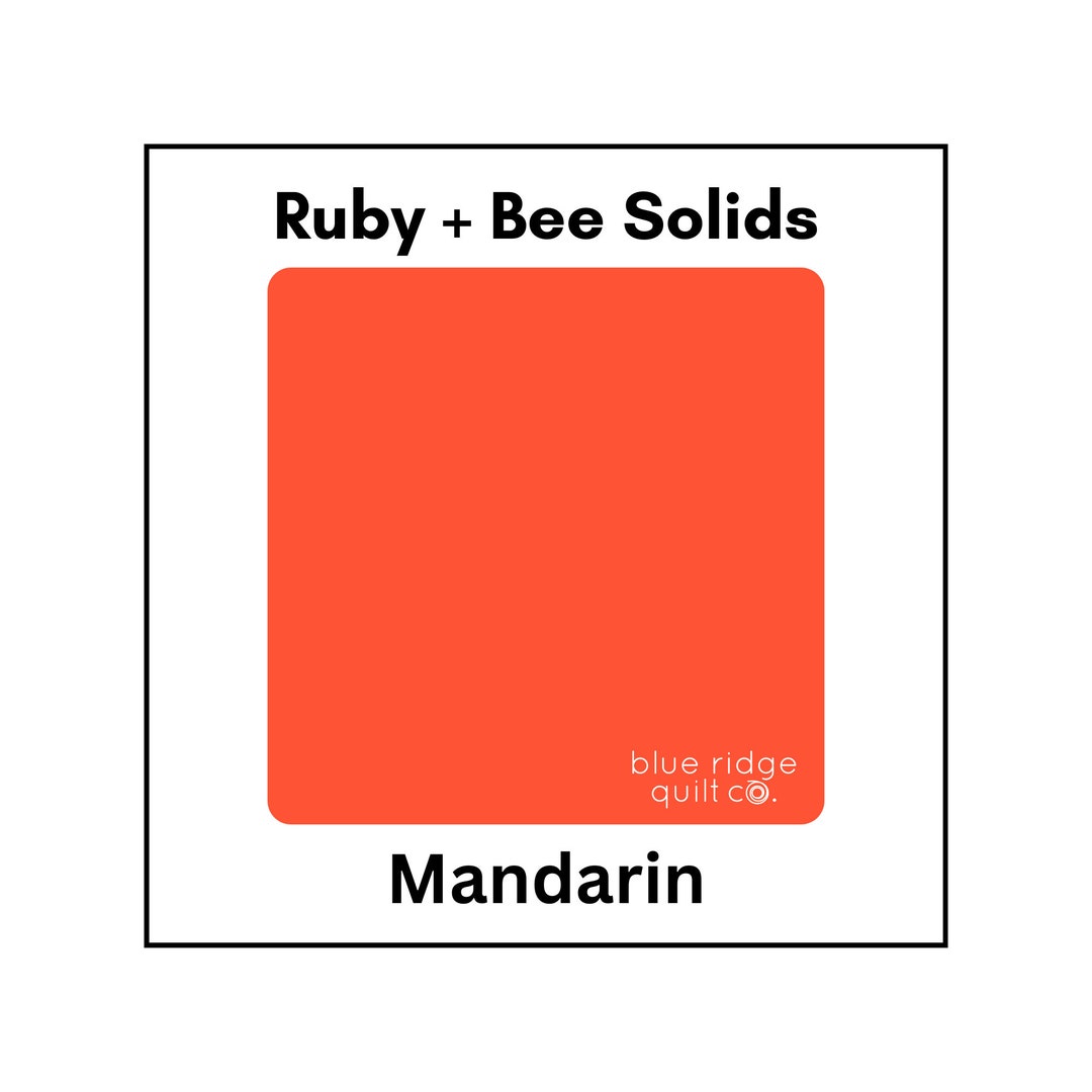 Mandarin Ruby + Bee Solids | Windham Fabrics - Etsy