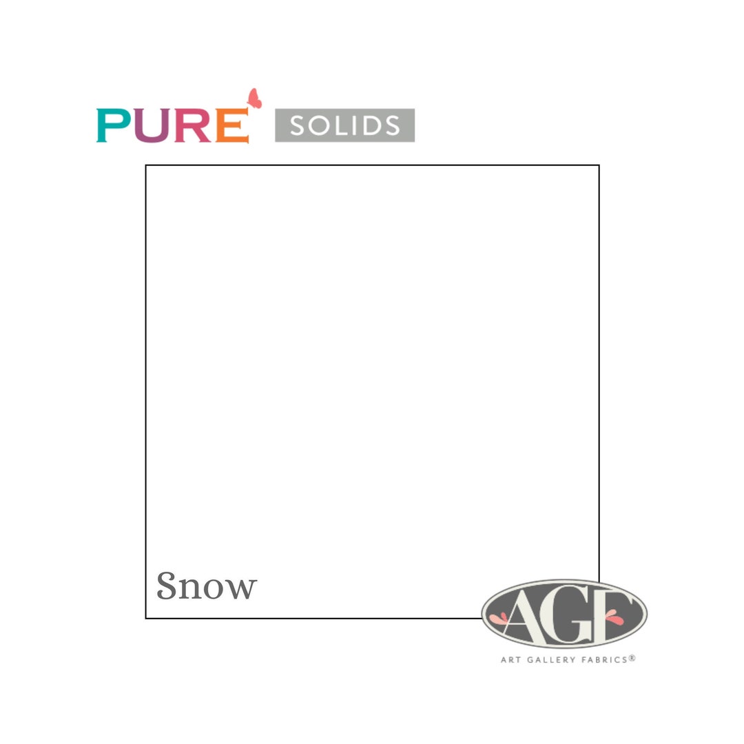 Pure Solids Snow (PE-433) Art Gallery Fabrics Quilting Cotton | Sold by ...
