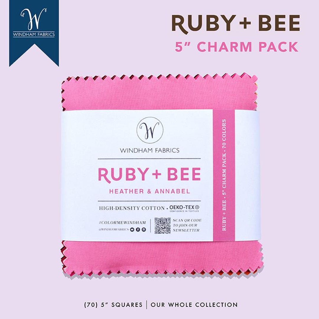 Ruby + Bee Solids Charm Pack | 70 Solids - Etsy