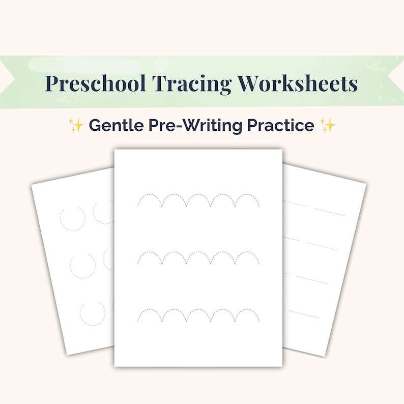 Preschool Tracing Worksheets | Pre-writing Lines, Curves, & Shapes ...