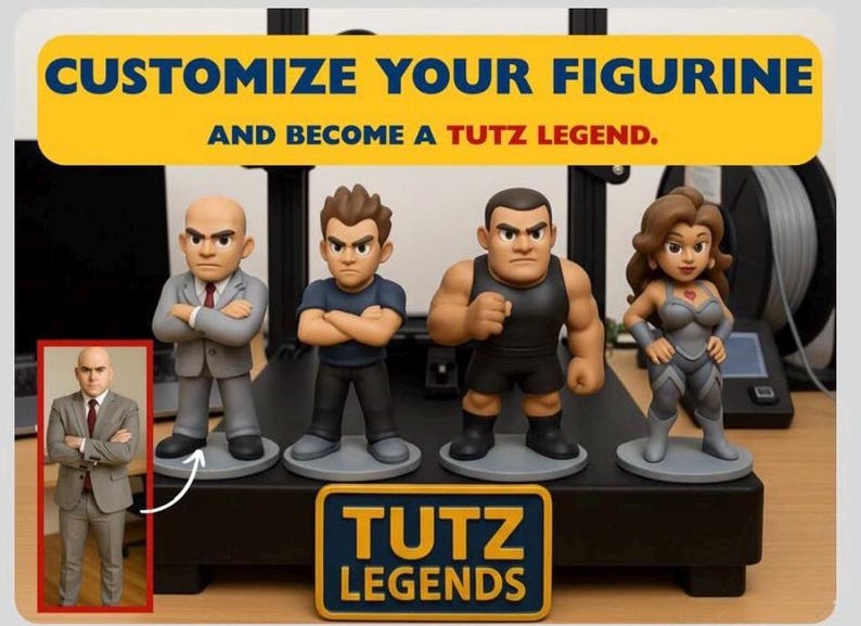 Custom 3D Figurine From Your Photo - Figurine 3D Personnalisee a Partir ...
