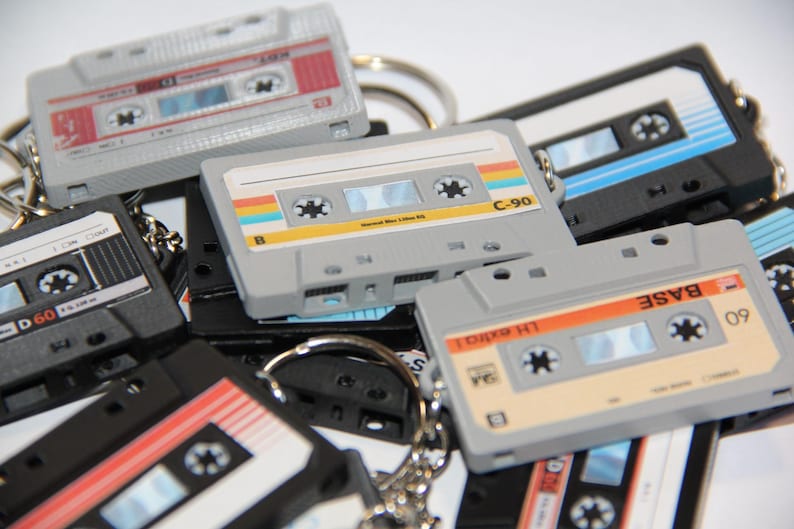 NFC Mixtape Cassette Keychain for Spotify | Custom Retro Tech Gift ...
