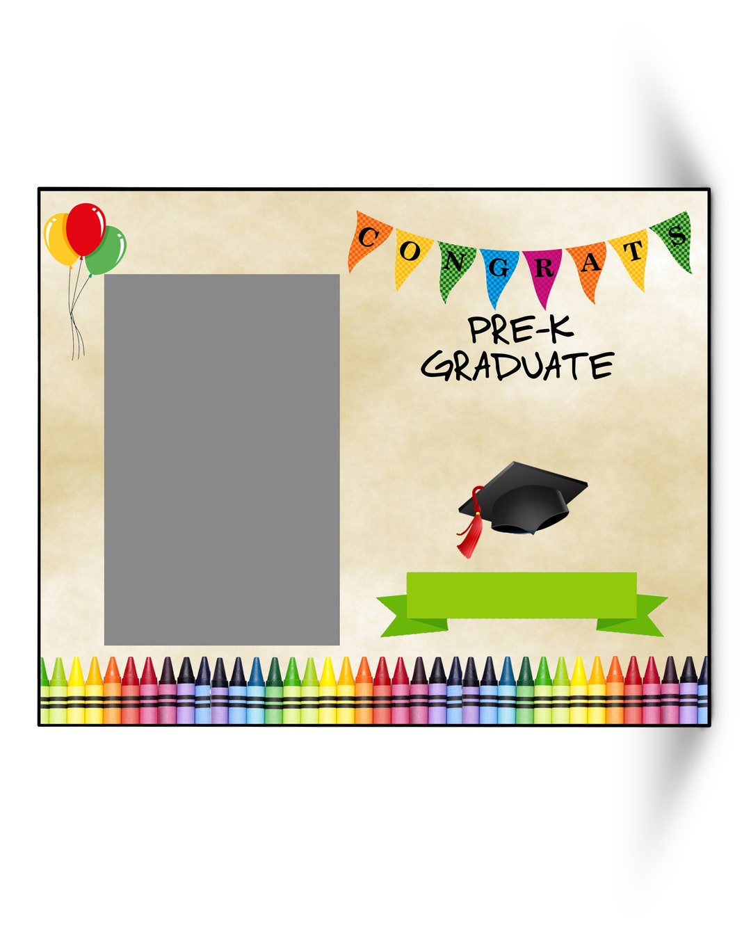 Digital Pre-k Graduate Picture Frame Design, PNG Frame Design ...