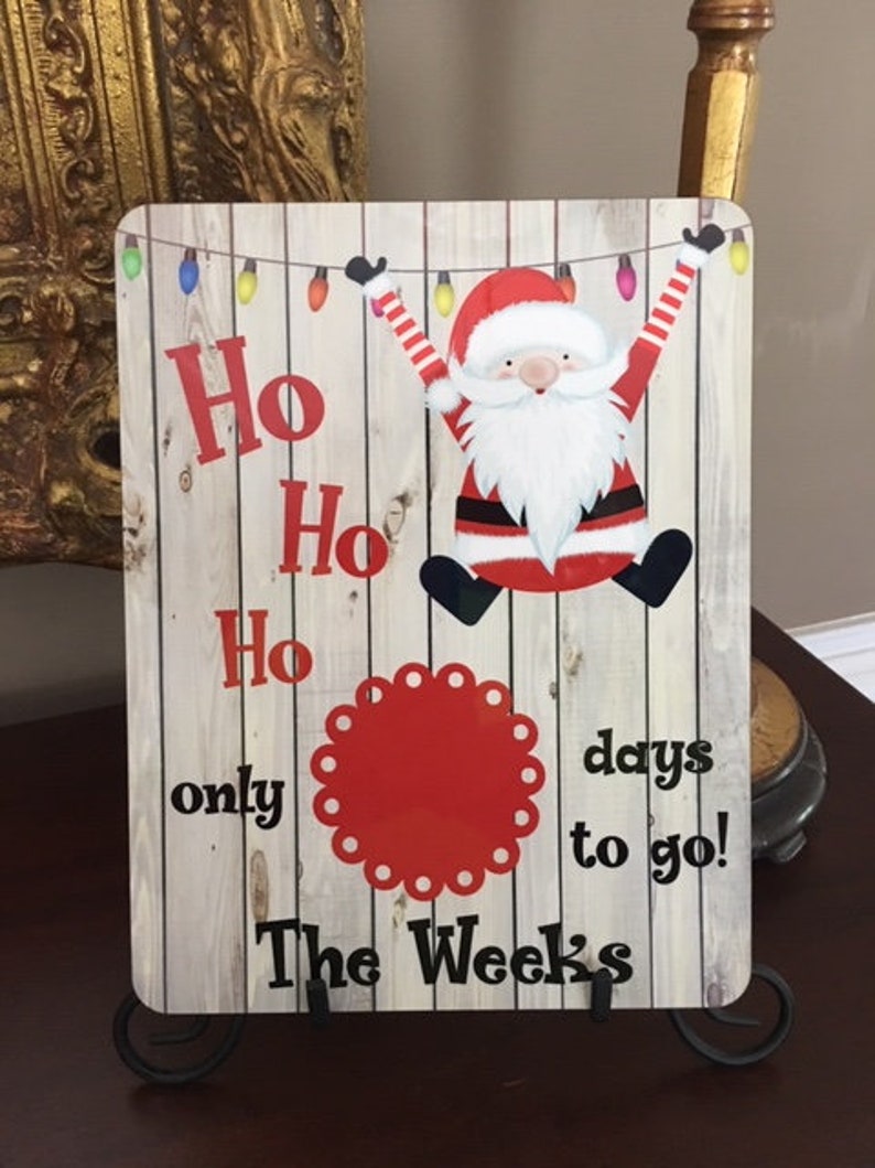 Digital Christmas Countdown Board Design PNG Design | Etsy