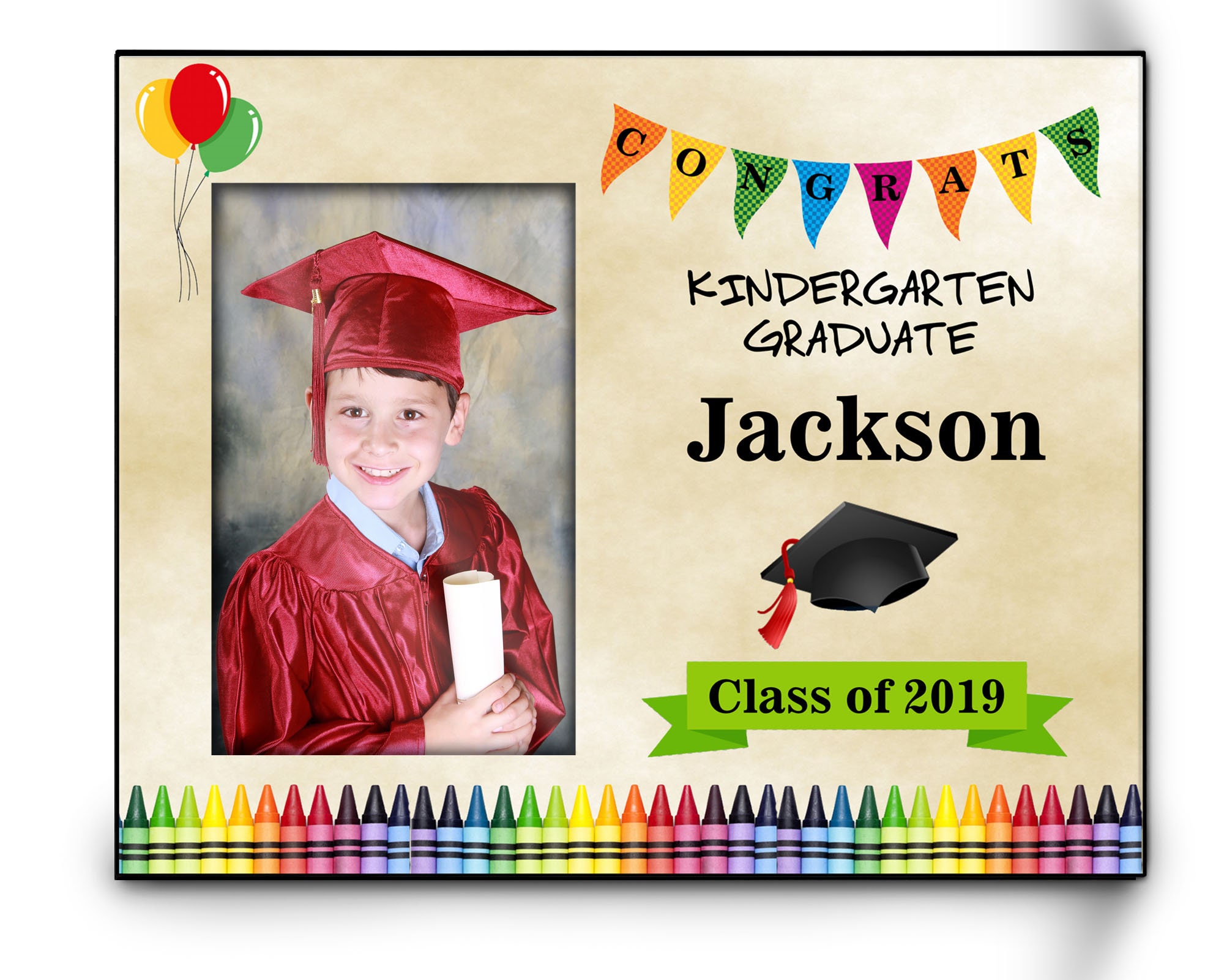 Kinder Graduation Border Design