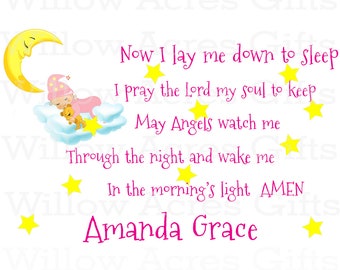 Bedtime Prayer Art | Etsy