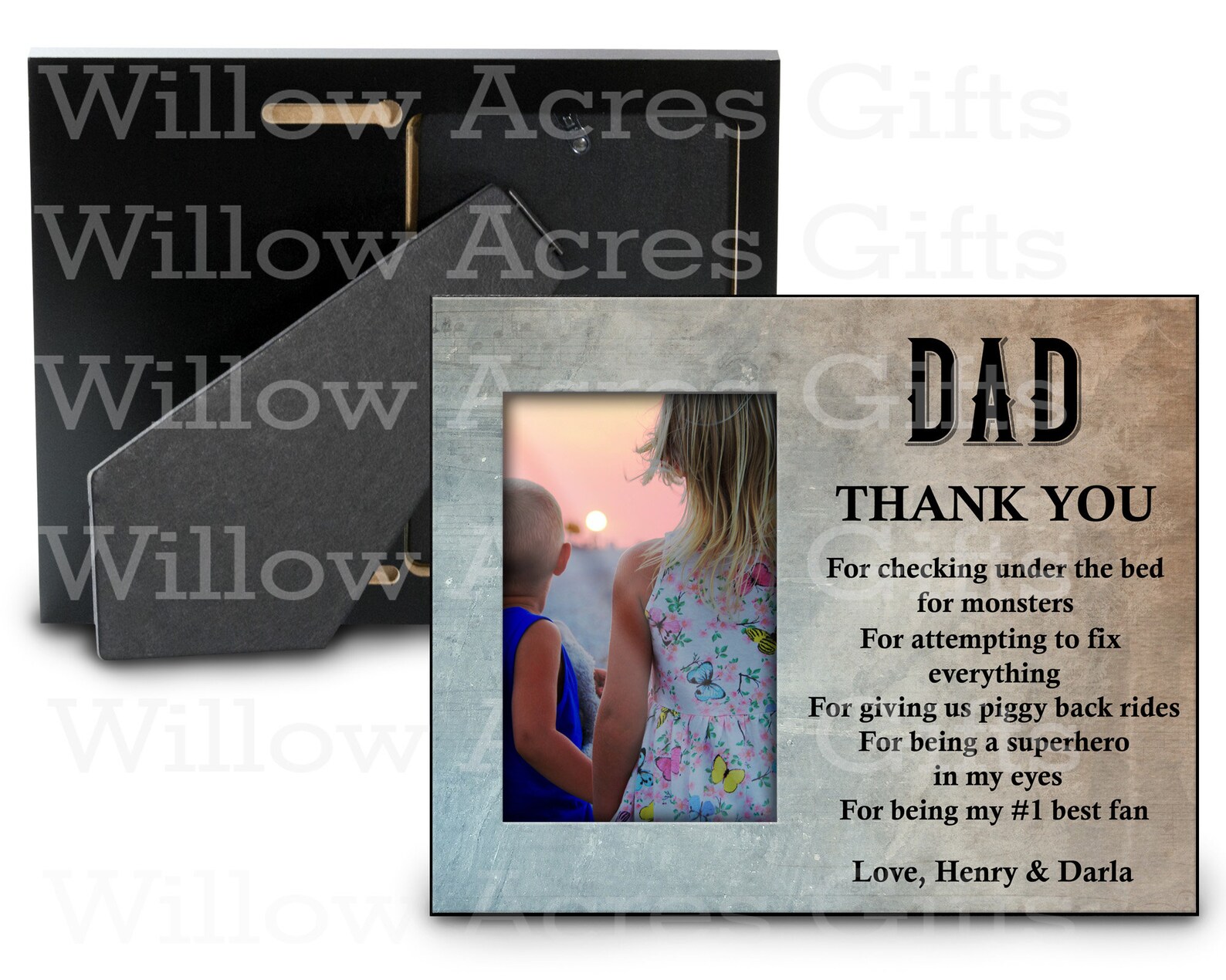 Father's Day Digital Picture Frame Design PNG Frame | Etsy