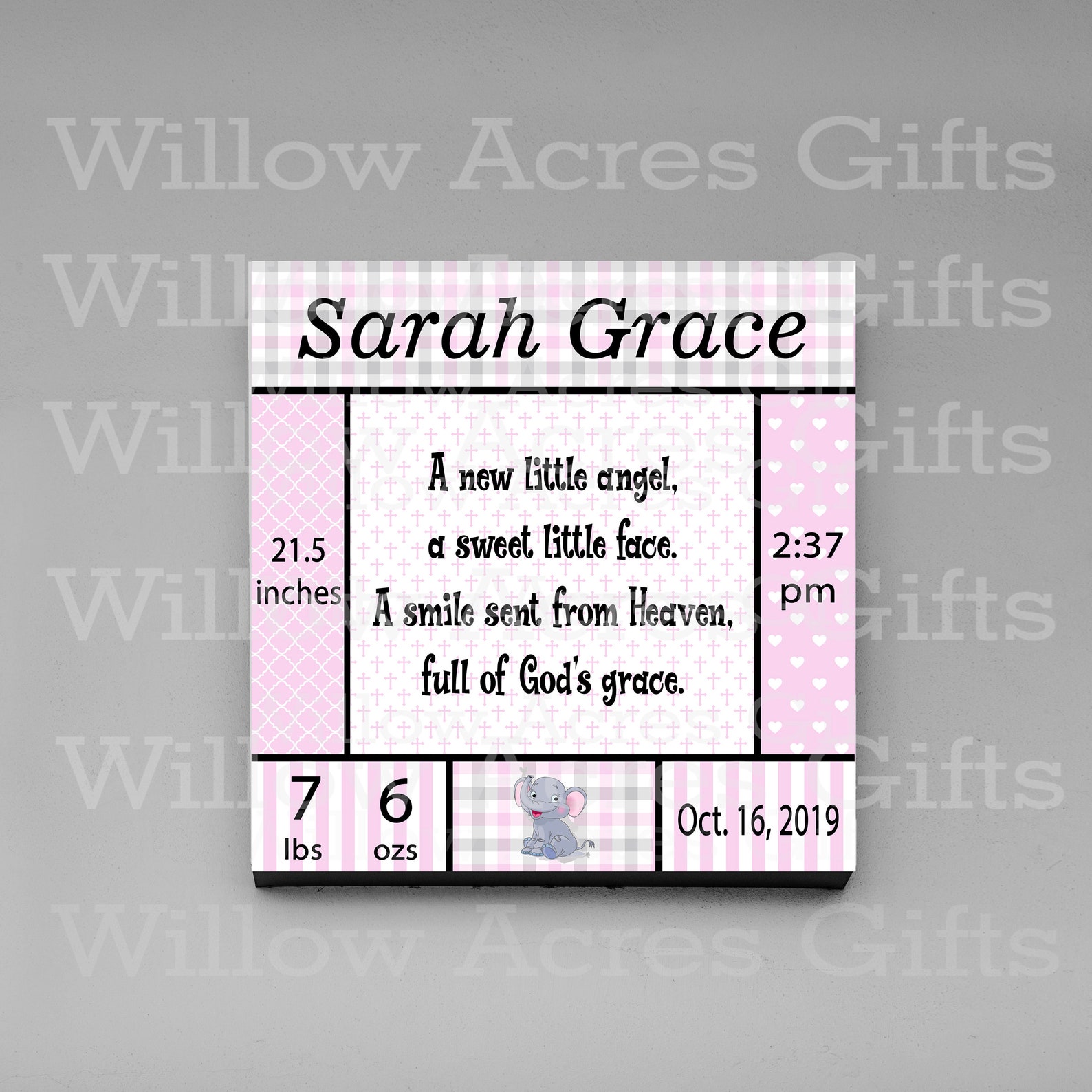 Digital Birth Stat Design PNG Design Baby Birth Stat File | Etsy