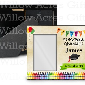 Digital PRESCHOOL Graduate Picture Frame Design, PNG Frame Design ...