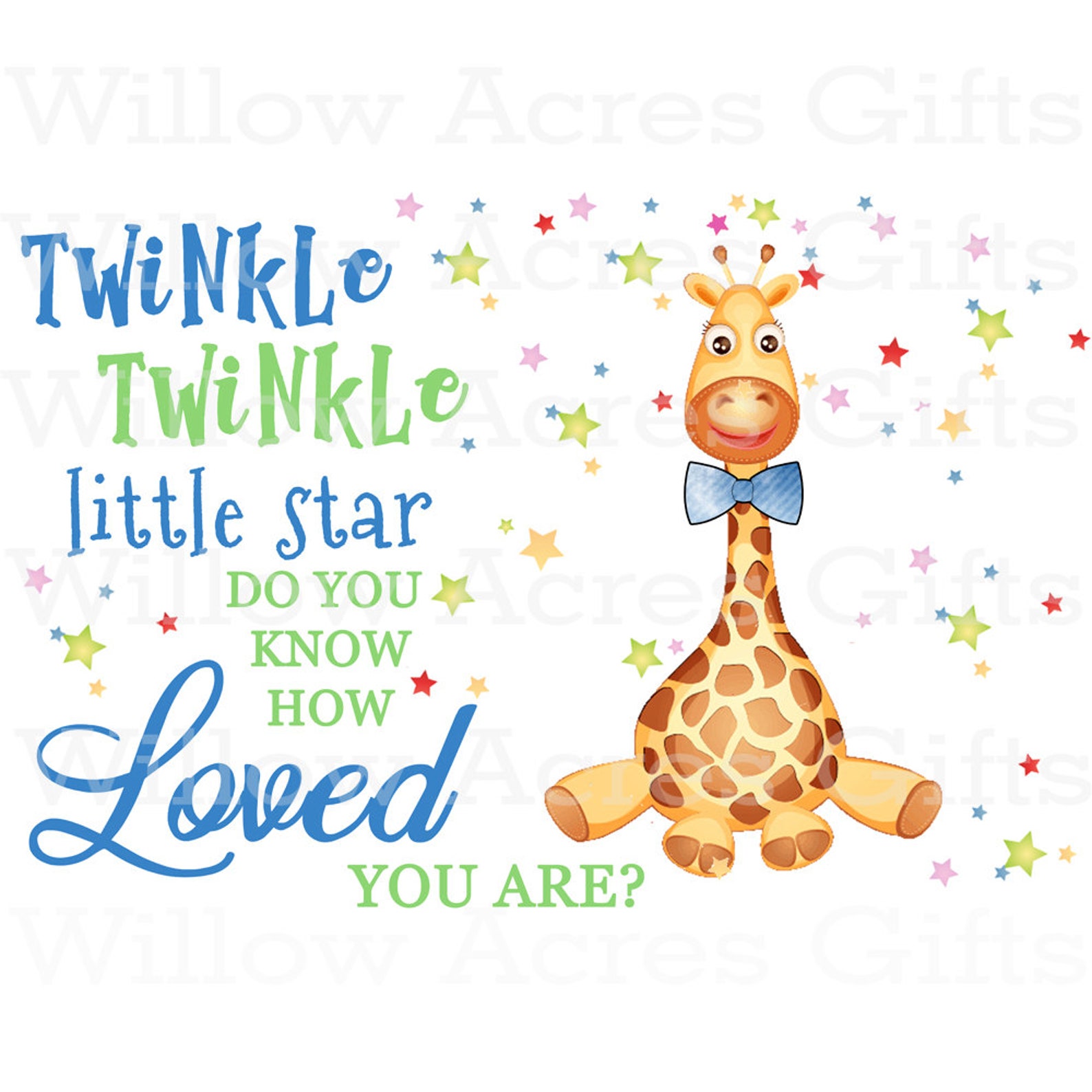 Digital Pillowcase Design Giraffe PNG Prayer Pillowcase - Etsy