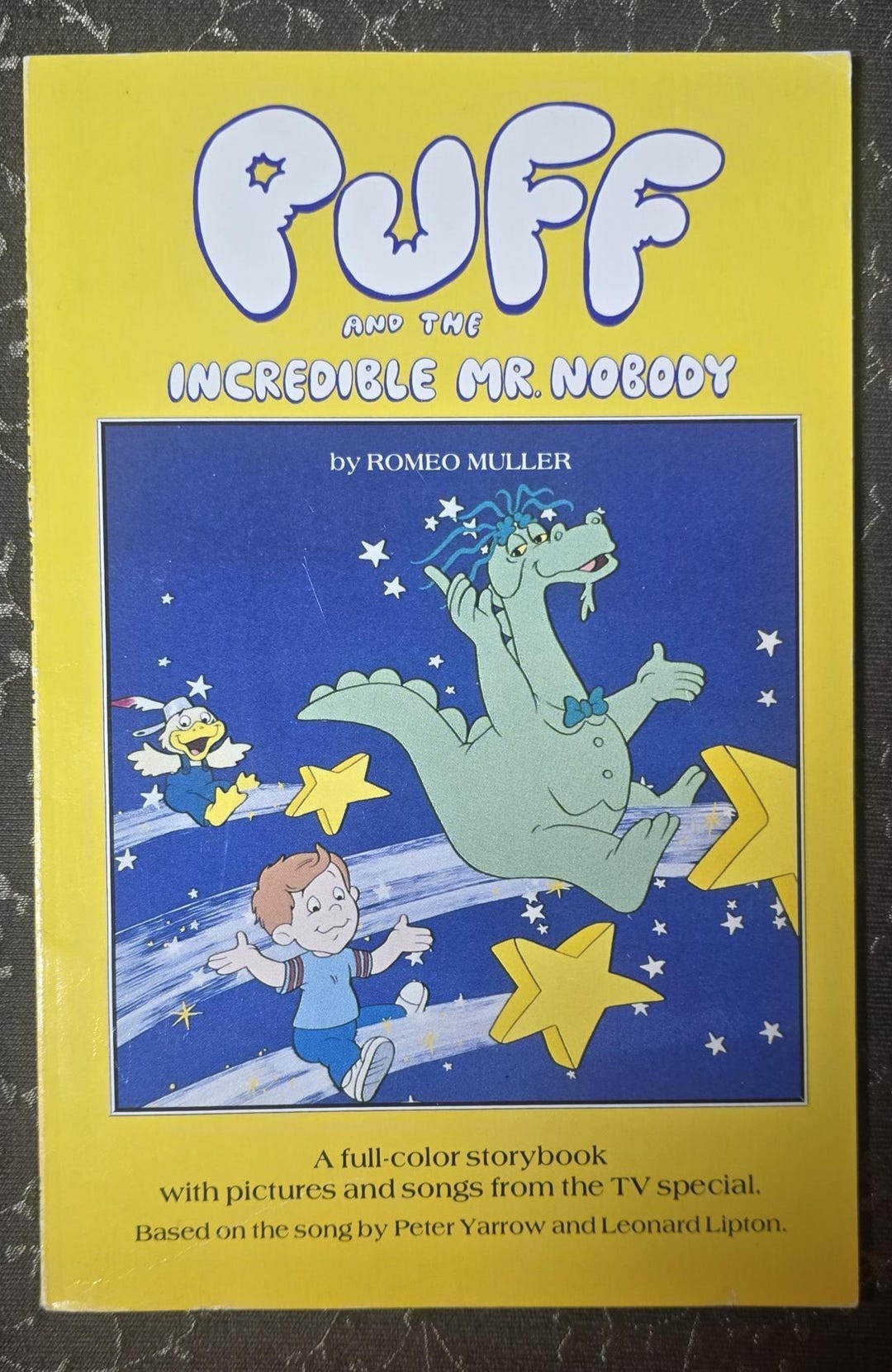 Rare Puff and the Incredible Mr. Nobody by Romeo Muller Storybook - Etsy