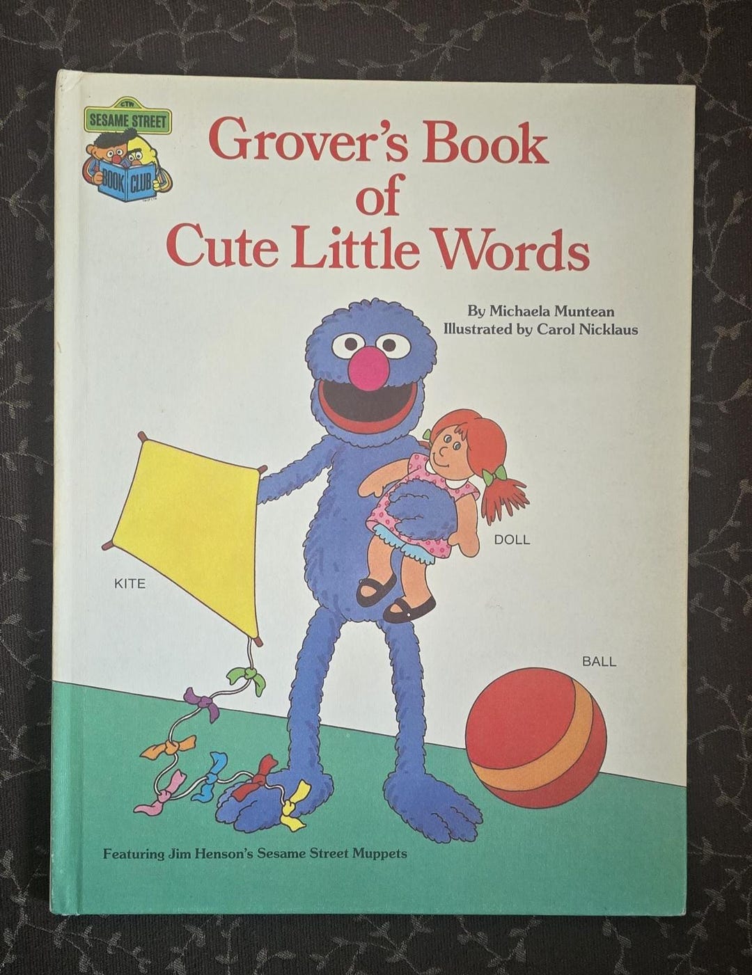1985 1st Ed. Grover's Book of Cute Little Words the Sesame Street Book ...